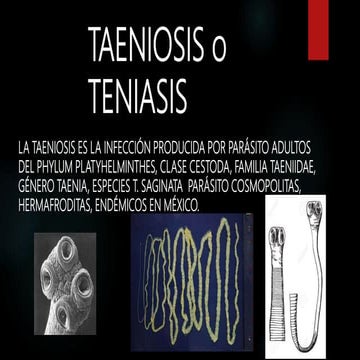 Taeniosis O Teniasis Pptx