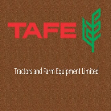TAFE products | PPTX