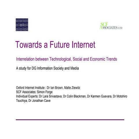 Towards a Future Internet | PPT