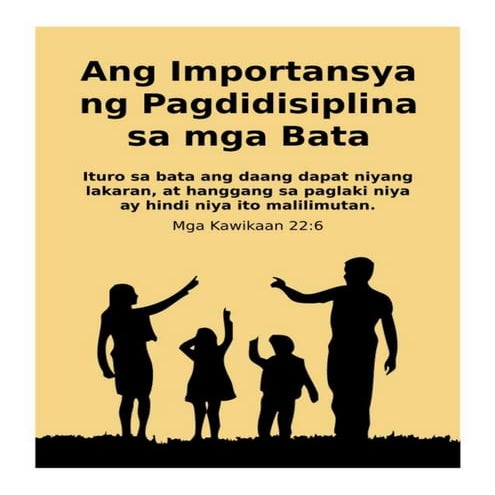 Tagalog Child Discipline Tract | PDF