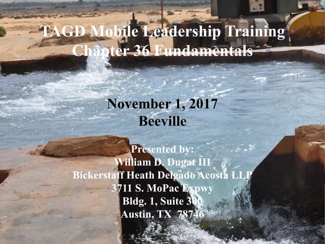 Salado MLT_Groundwater Case Law_Kristen Fancher | PPTX