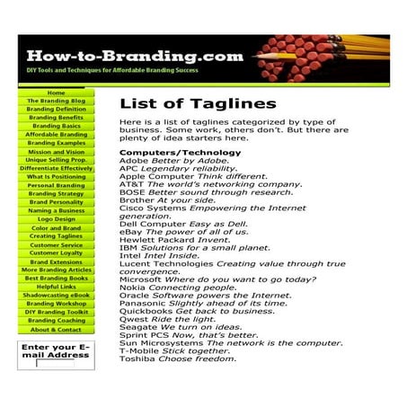 Tagline quiz | PPTX