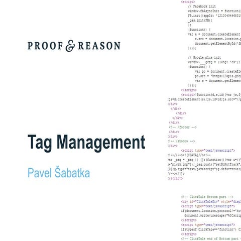 Tag management | PDF