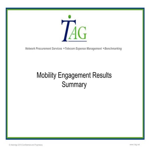 Tag Mobility Summariesr1 | PPT