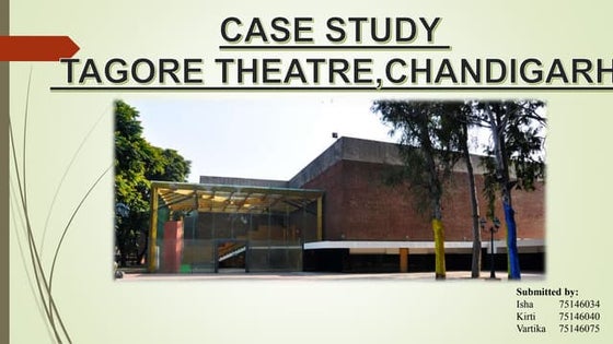 Case study of an auditorium | PPTX