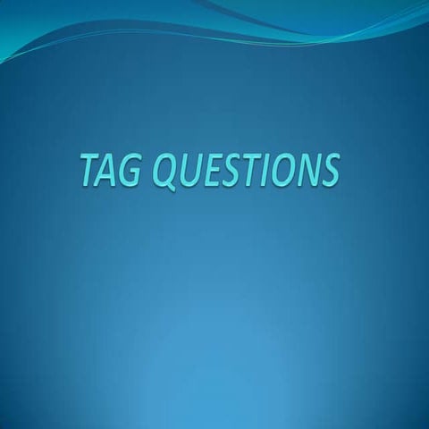 Tag questions | PPTX