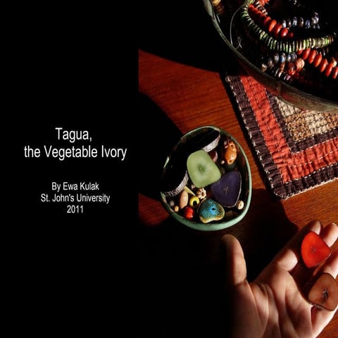 Tagua, The Vegetal Ivory | PPT