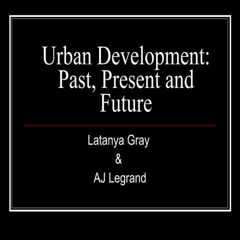 Urban Development | PPT