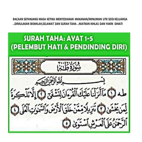 SURAH Taha | DOCX