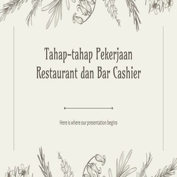 tata cara mengoperasikan kasir direstaurant | PPTX