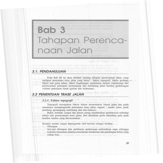 Tahapan Perencanaan Jalan Pdf