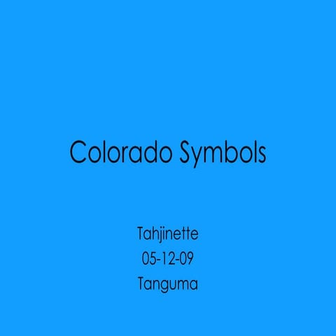 Tahjinette Swansea Colorado | PPT