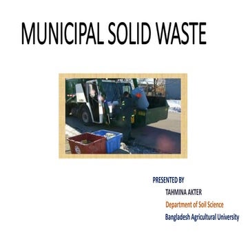 Solid waste management