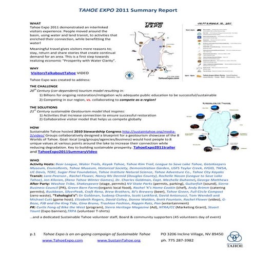 Lake Tahoe Basin Prosperity Plan | PDF