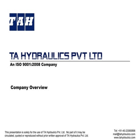 TA Hydraulics Company Overview | PPT