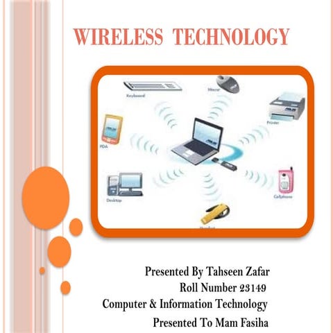 Introduction Wireless Technology | PPTX