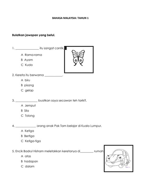 Penulisan Bahasa Melayu Tahun 4 Pdf