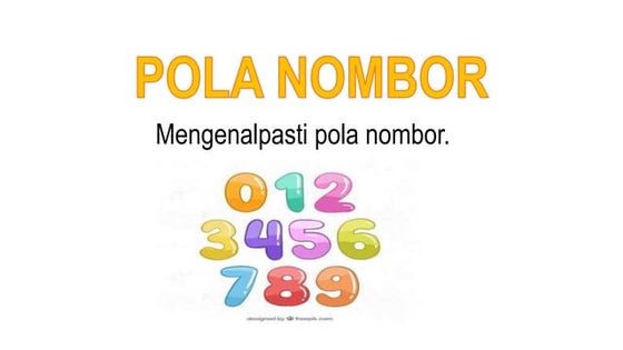 Matematik tahun 4 - nombor genap & nombor ganjil, pola nombor | PPT