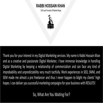 Rabbi Hossain Khan Pptx 