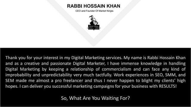 Rabbi Hossain Khan Pptx