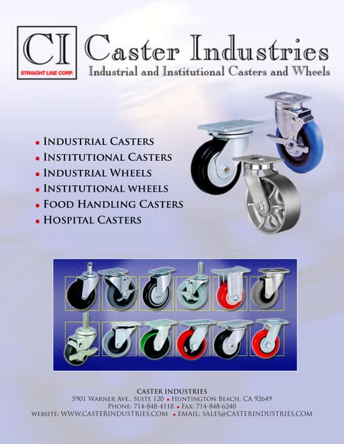 RWM Casters: Caster Wheel Selection Chart | PDF