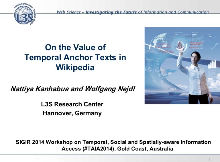 On the Value of Temporal Anchor Texts in Wikipedia