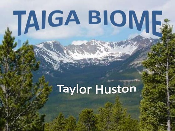 The Taiga Biome | PPTX