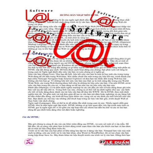 Tai lieu co ban html | PDF
