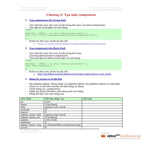 Tailieuonline.tk joomla-viet-component | PDF