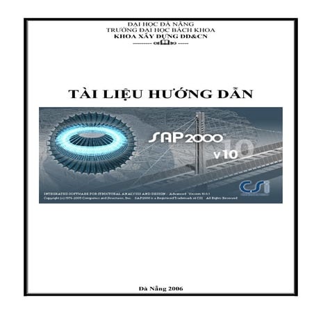 Huong dan cac bai tap mau sap2000 v14 | PDF