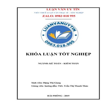 KL_Hoàn Thiện Công Tác Kiểm Toán Khoản Mục Tscđ Hữu Hình Trong Kiểm Toán Bctc Do Công Ty Tnhh ...