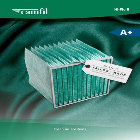CamFIL Hi-Flow II Energy Efficient Airfilters | PDF