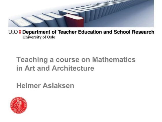 Mathematics In Architecture Ppt