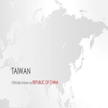 Taiwan country details | PPTX