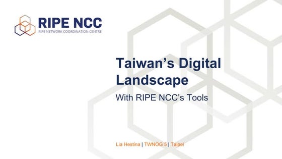 Internet Measurements with RIPE NCC Tools | PDF