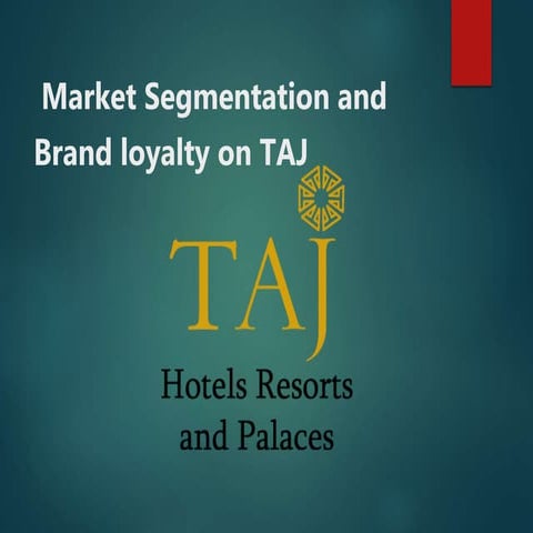 Taj brand and customer layality | PPTX
