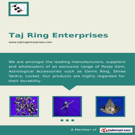 Taj ring-enterprises | PDF