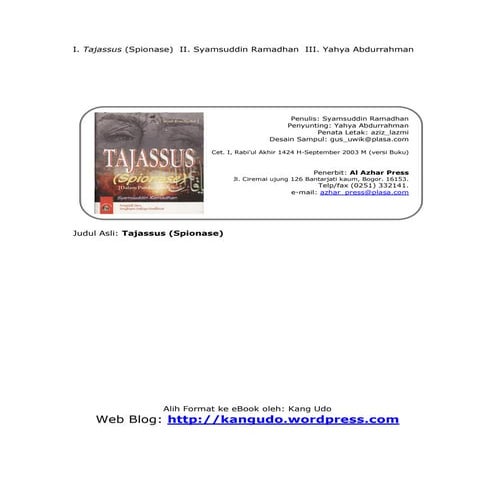 Tajassus | PDF