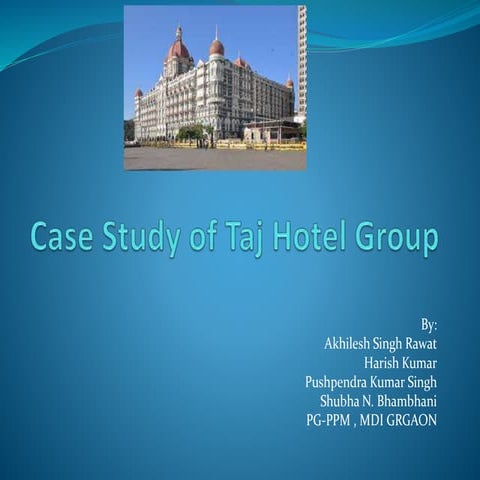 Taj group | PPTX