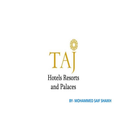 TAJ GROUP PRESENTATION | PPTX