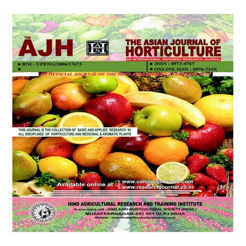 The Asian Journal of Horticulture | PDF