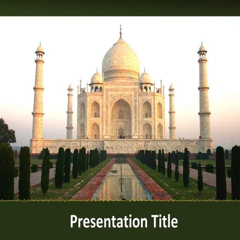 Taj Mahal PowerPoint Presentation | POT