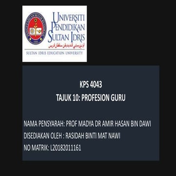 Tajuk 10 (profesion guru) | PPTX
