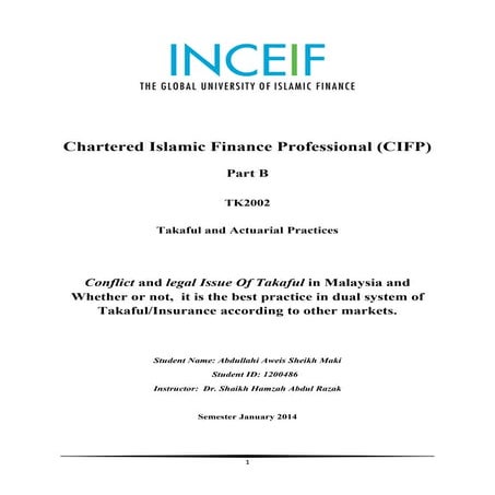 Islamic Banking and Takaful in Malaysia | PDF