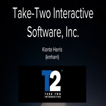 Take-Two Interactive Software | PPT