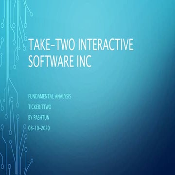 Take two interactive software inc | PPT