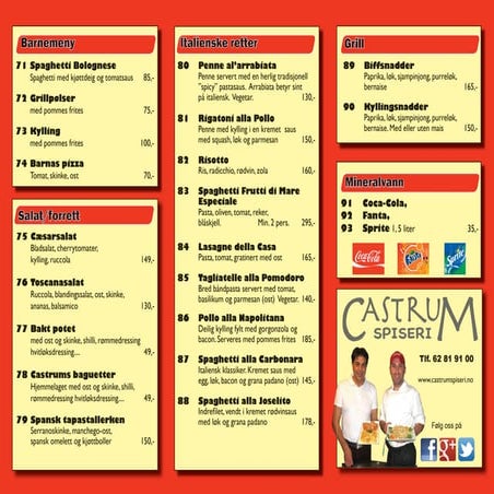 Castrum Takeaway menu 2 | PPT