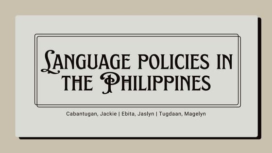 7-el-104-language-in-education-policies-in-the-philippines-through-the-years.pdf | Education