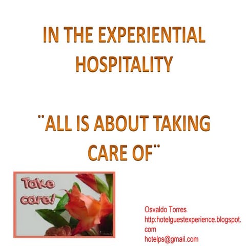 Take care hospitality. | PPT