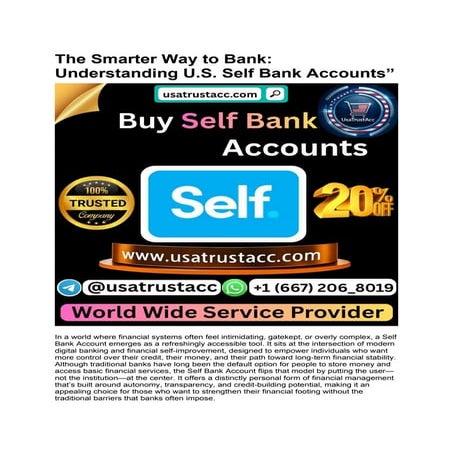 Take Charge of Your Finances with a U.S. Self Bank Account”.docx